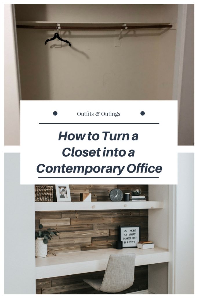 Contemporary Office Ideas | DIY Closet Office | Outfits & Outings